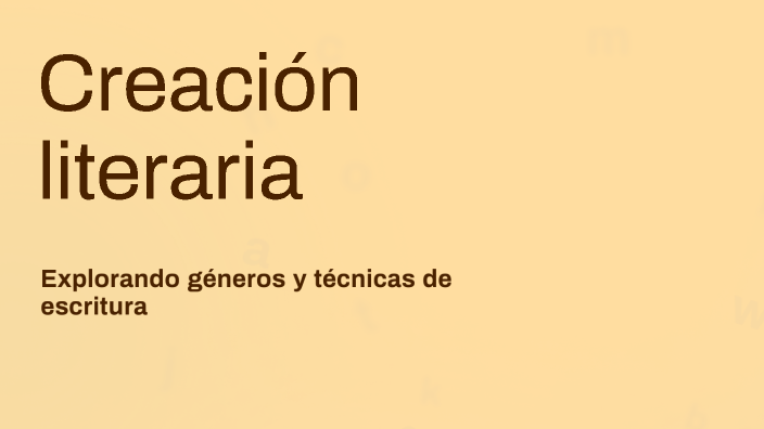 Creación literaria by Valfré Saavedra on Prezi