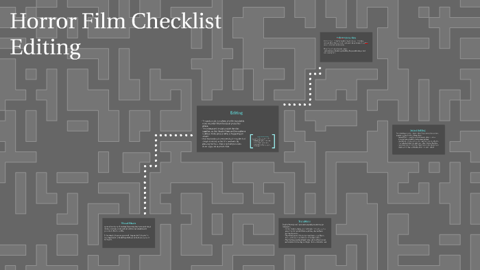 Horror Film Checklist by Adam Bath on Prezi