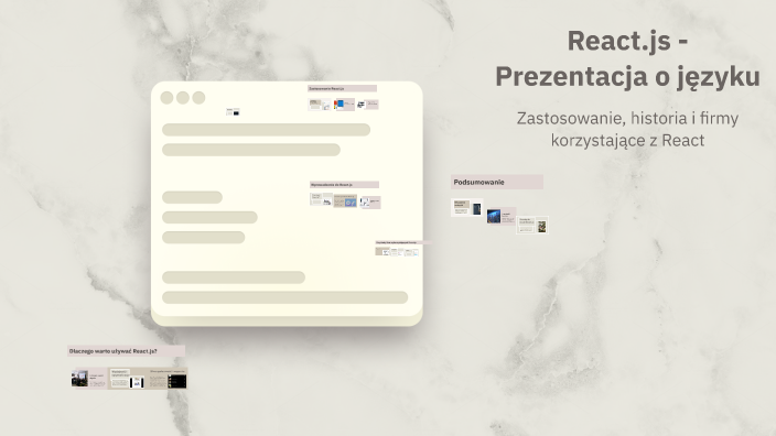 React.js - Prezentacja o języku by Łukasz Duda on Prezi
