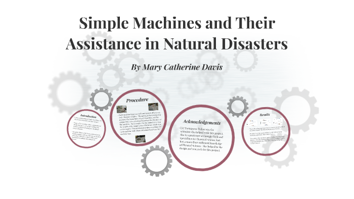 Simple Machines and Their Assistance in Natural Disasters by Mary ...