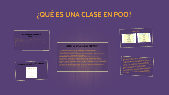 ¿QUÉ ES UNA CLASE POO? by shamady Pech on Prezi