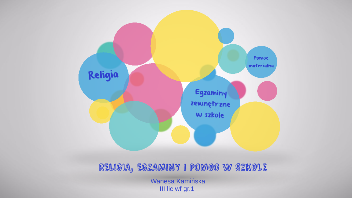 nauczanie religii, pomoc materialna dla uczniów, egzaminy zewnętrzne w szkole by Wanesa Kamińska ...