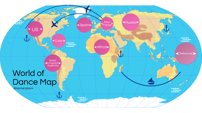 World of Dance Map by Brianna Iaboni on Prezi