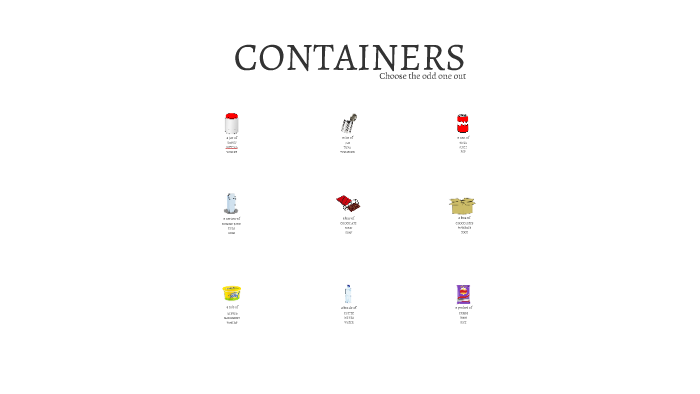 Containers by ESL prezi on Prezi
