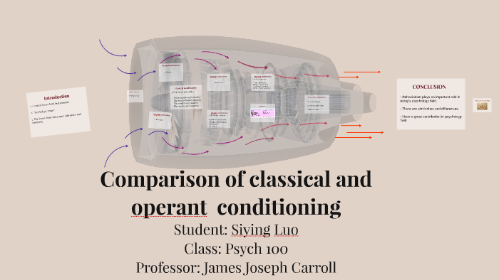 Comparison of classical and operant conditioning by Arianna Wang