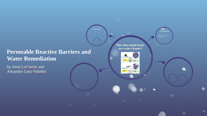 Permeable Reactive Barriers and Water Remediation by Anna LaCourse on Prezi