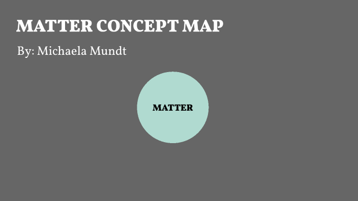 Matter Concept Map by Michaela Mundt on Prezi