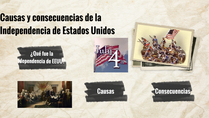 Causas Y Consecuencias De La Independencia De Estados Unidos By Sara