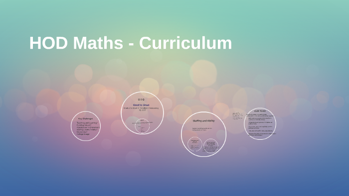 HOD Maths - Curriculum by Garry Rudman on Prezi