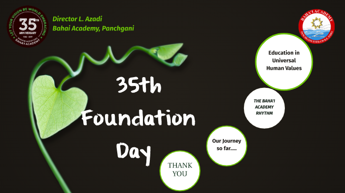 35th Foundation Day by Parag Tandale on Prezi