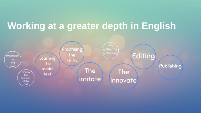 Working at a greater depth in English by Jon Moss
