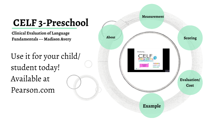 CELF 3-Preschool by Madison Avery on Prezi