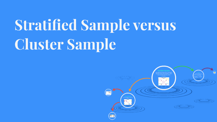 Stratified Sample versus Cluster Sample by Eak Road