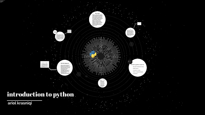 introduction to python by ariol krasniqi on Prezi