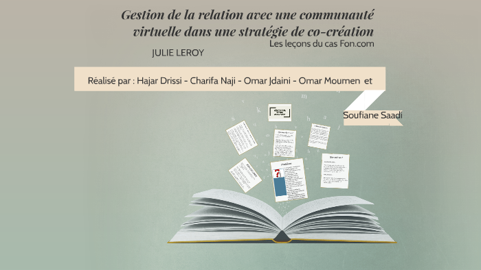 Stratégie de co-création by soufiane saadi on Prezi