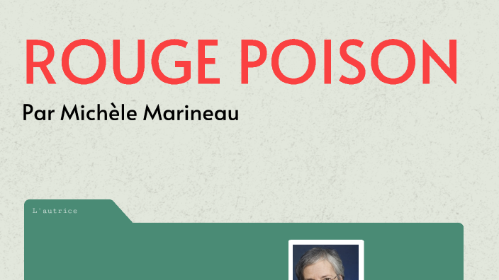 Rouge Poison by Audrée Adam on Prezi