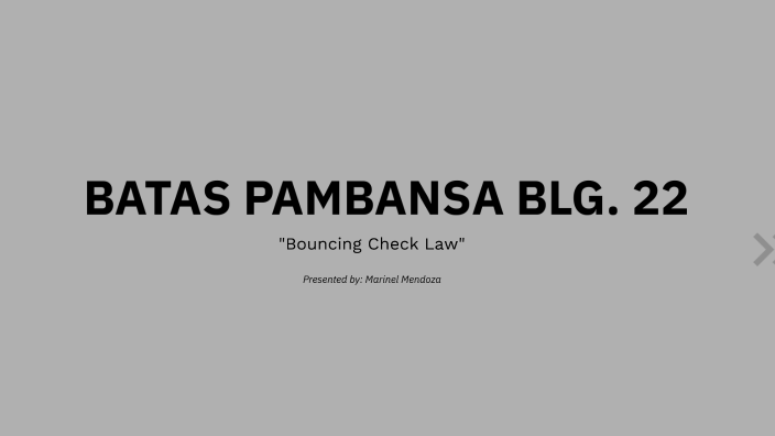 Batas Pambansa Blg. 22 by MARINEL MENDOZA on Prezi