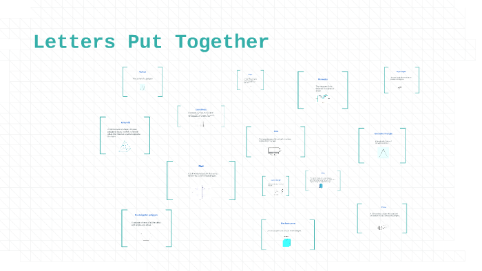 Letters Put Together by Jilliann Divozzo