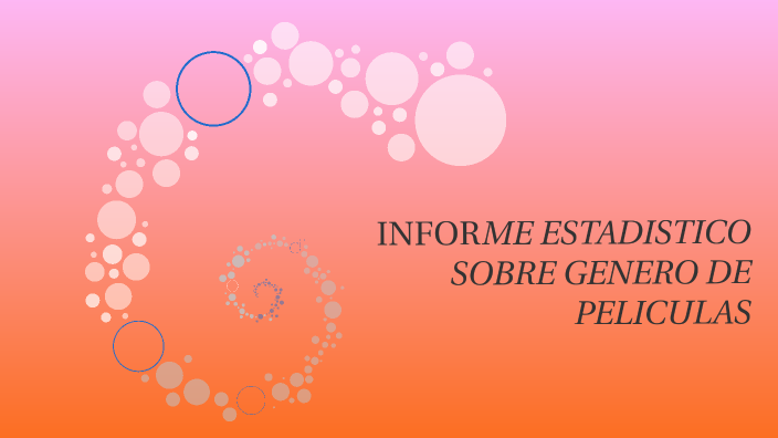 INFORME ESTADISTICO DE GENERO DE PELICULAS by Paola Rosales on Prezi