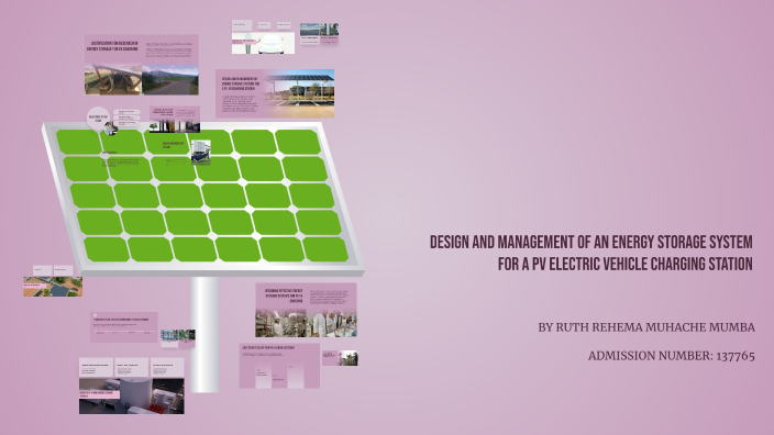 Design and Management of an Energy Storage System for a PV Electric ...