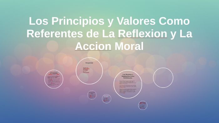 Los Principios y Valores Como Referentes de La Reflexion y L by ernesto ...