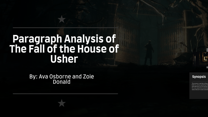 Paragraph Analysis of The Fall of the House of Usher by Zoie Donald on ...