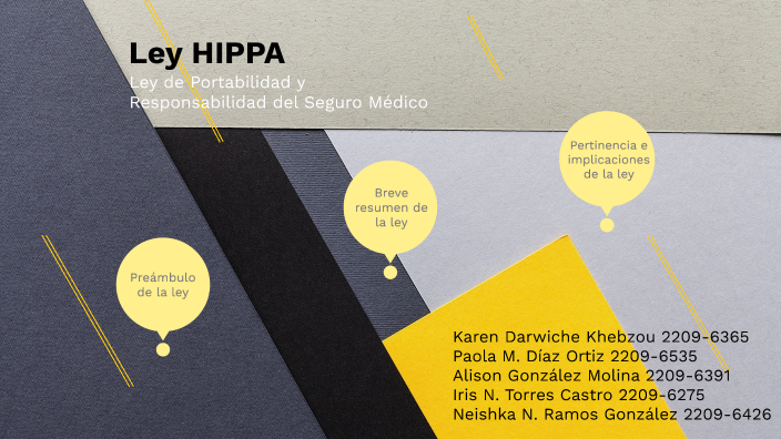 Ley HIPAA by Alison Gonzalez on Prezi
