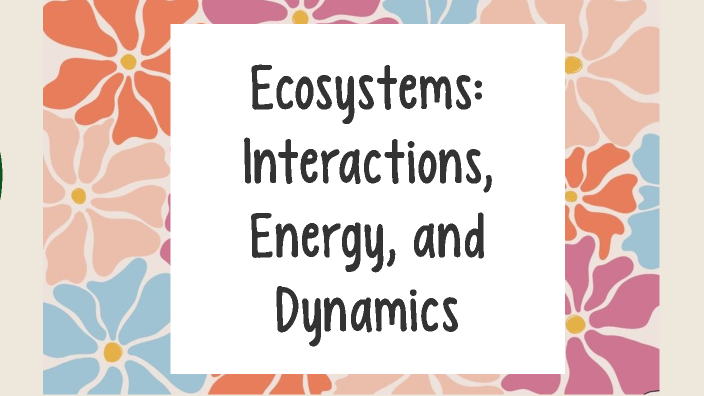 Ecosystems: Interactions, Energy, and Dynamics by Chloe Hendrix on Prezi