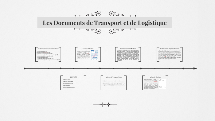 Les Documents de Transport et de Logistique by Léopold Schneider on Prezi