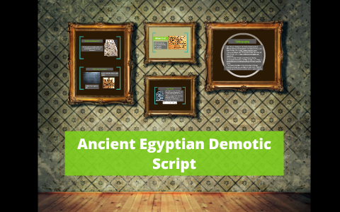 Ancient Egyptian Demotic Text by Katie M on Prezi
