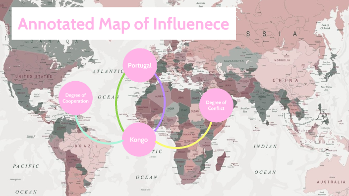 Annotated Map of Infulence by Emma Gunning on Prezi