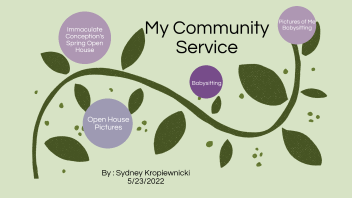 Community Service Presentation by Sydney Kropiewnicki on Prezi