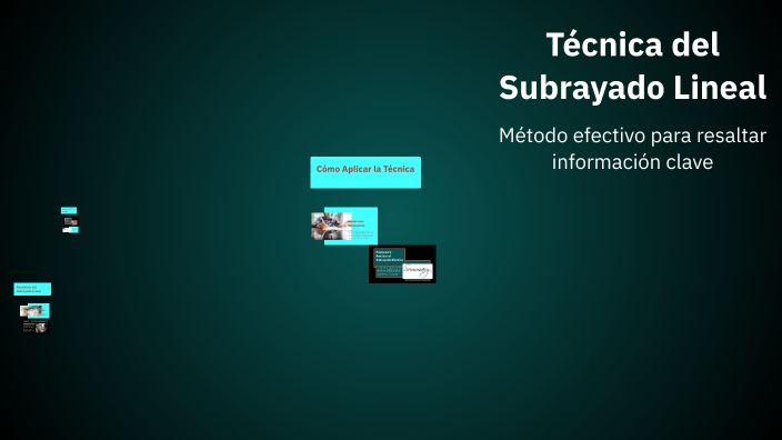 Técnica del Subrayado Lineal by ELMA AC on Prezi