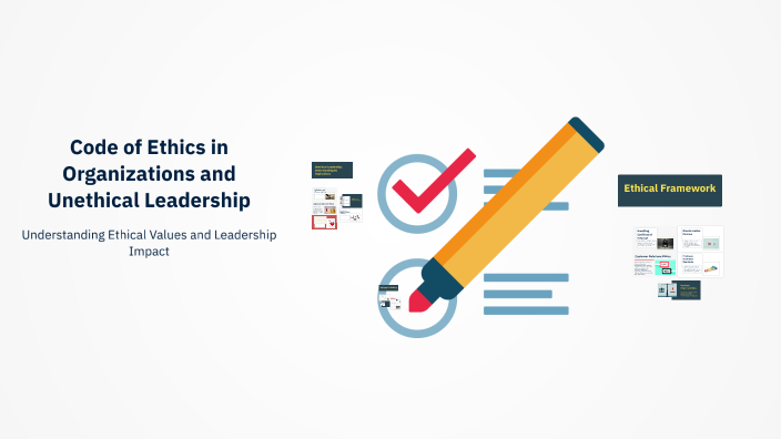 Code of Ethics in Organizations and Unethical Leadership by asasa dawaw ...