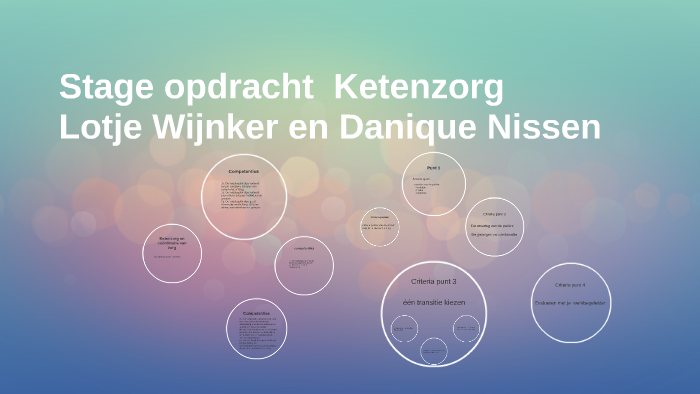 Stage opdracht Ketenzorg by Danique Nissen on Prezi