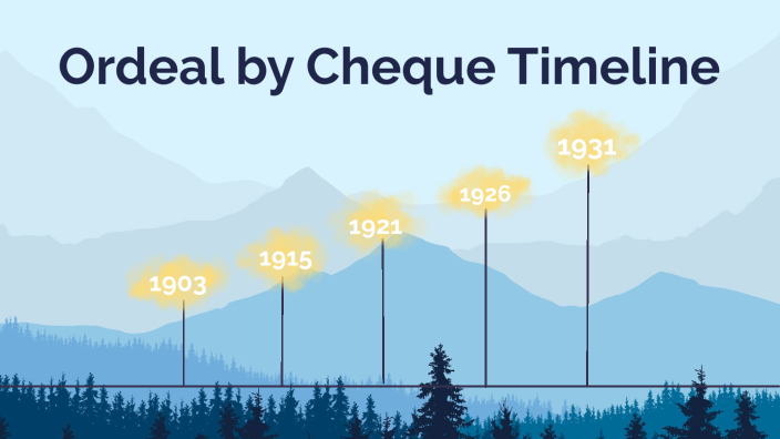 Ordeal by Cheque Timeline by Izzy Frigault on Prezi