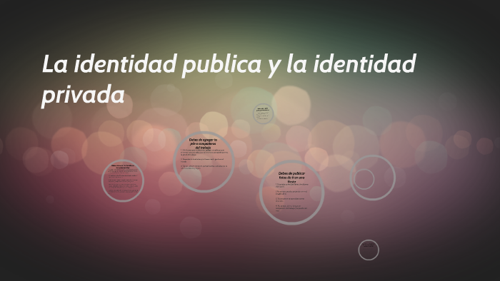 La identidad publica y la identidad privada by Brando Pina on Prezi
