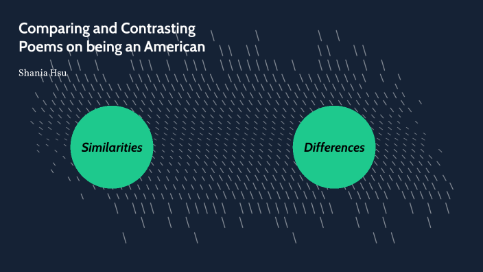 Shania - Comparing and Contrasting the three poems by Shania Hsu on Prezi