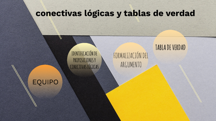 conectivas logicas y tablas de verdad by SAILY CARRILLO JIMENEZ on Prezi