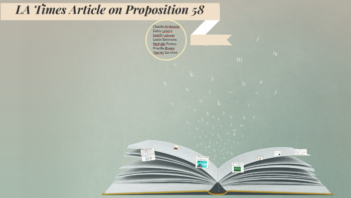 Proposition 58 by Daisy Lovera on Prezi