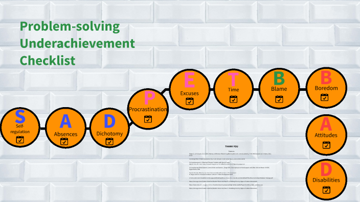 Problem-solving Underachievement Checklist Gonzalez by Sue Gonzalez on ...