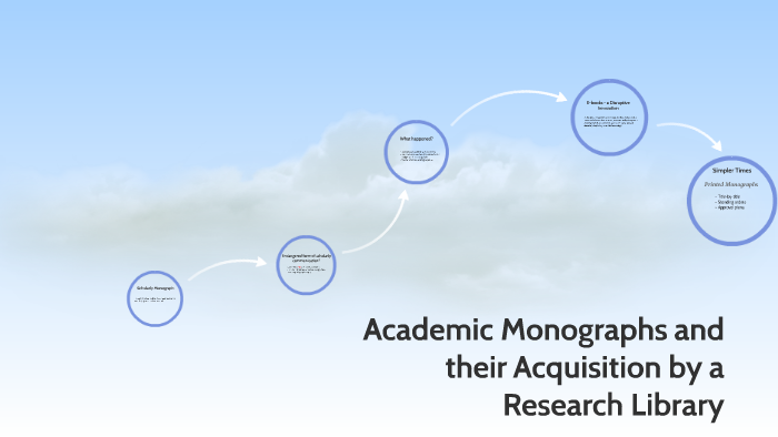 On Academic Monographs and their Acquisition by a Research by Andrew ...