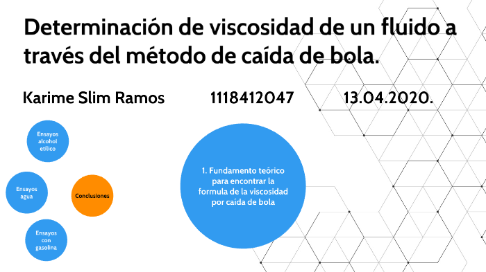 Práctica de determinación de viscosidad por caída de bola by Karime ...