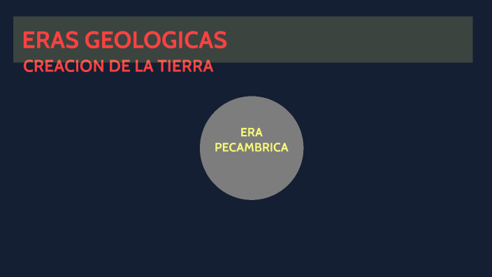 eras geologicas by Christian Ariel Nivecela mariscal on Prezi