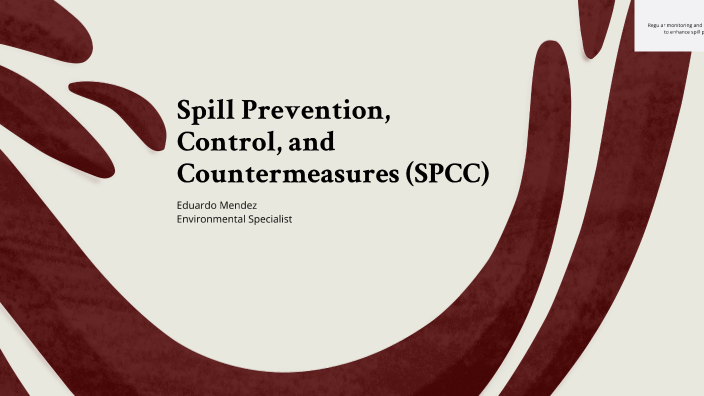 Spill Prevention, Control, and Countermeasures (SPCC) Plan by Eduardo ...