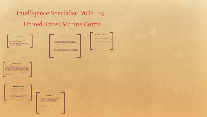Intelligence Specialist: MOS 0231 by Abagail Hall on Prezi