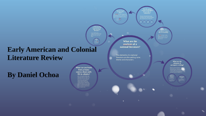 Early American and Colonial Literature Review by Daniel Ochoa on Prezi