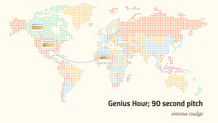 Genius Hour; 90 second pitch by emma rudge