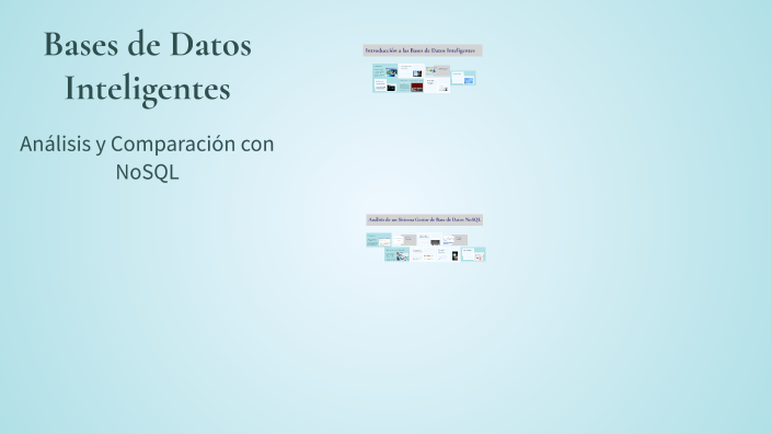 Bases de Datos Inteligentes by Santiago rueda on Prezi