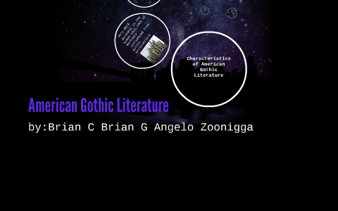 American Gothic Literature by Brian Gonzalez